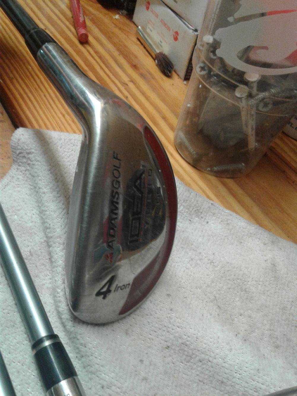 Men’s Adams RH Idea Tech OS Iron Set – R Flex Graphite Shaft – 4H, 5-PW ...