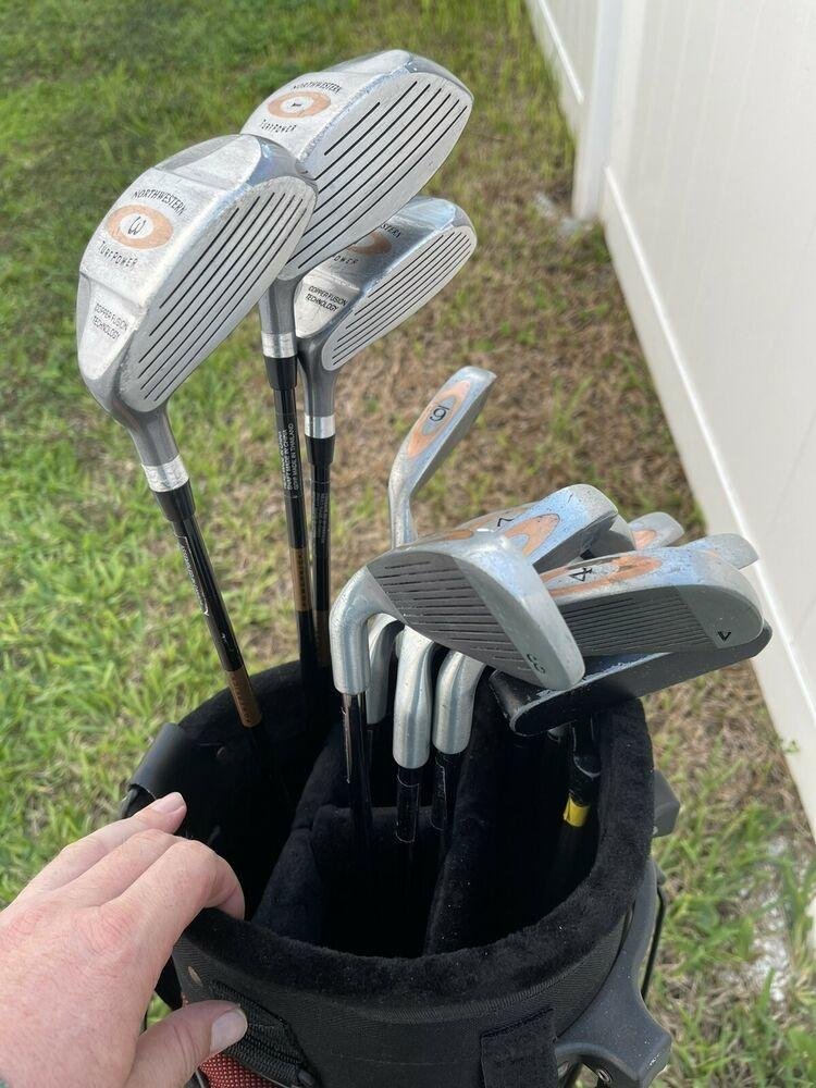 Northwestern Full Start Set (D,3W,5W,3-PW, Putter)& Regular Flex With ...