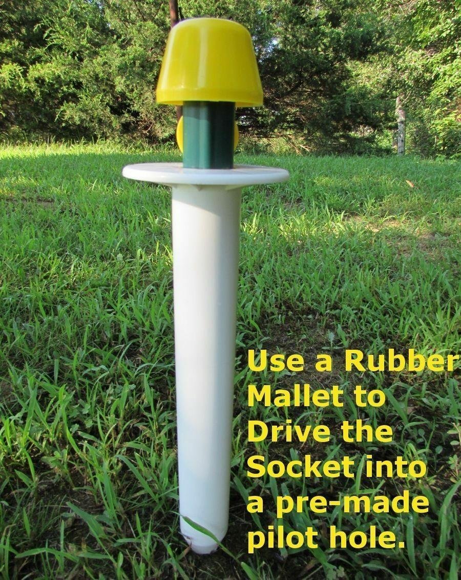 E-Z Pocket Fence 4′ T Safety Flexpole Kit Snow Garden Baseball Outfield ...