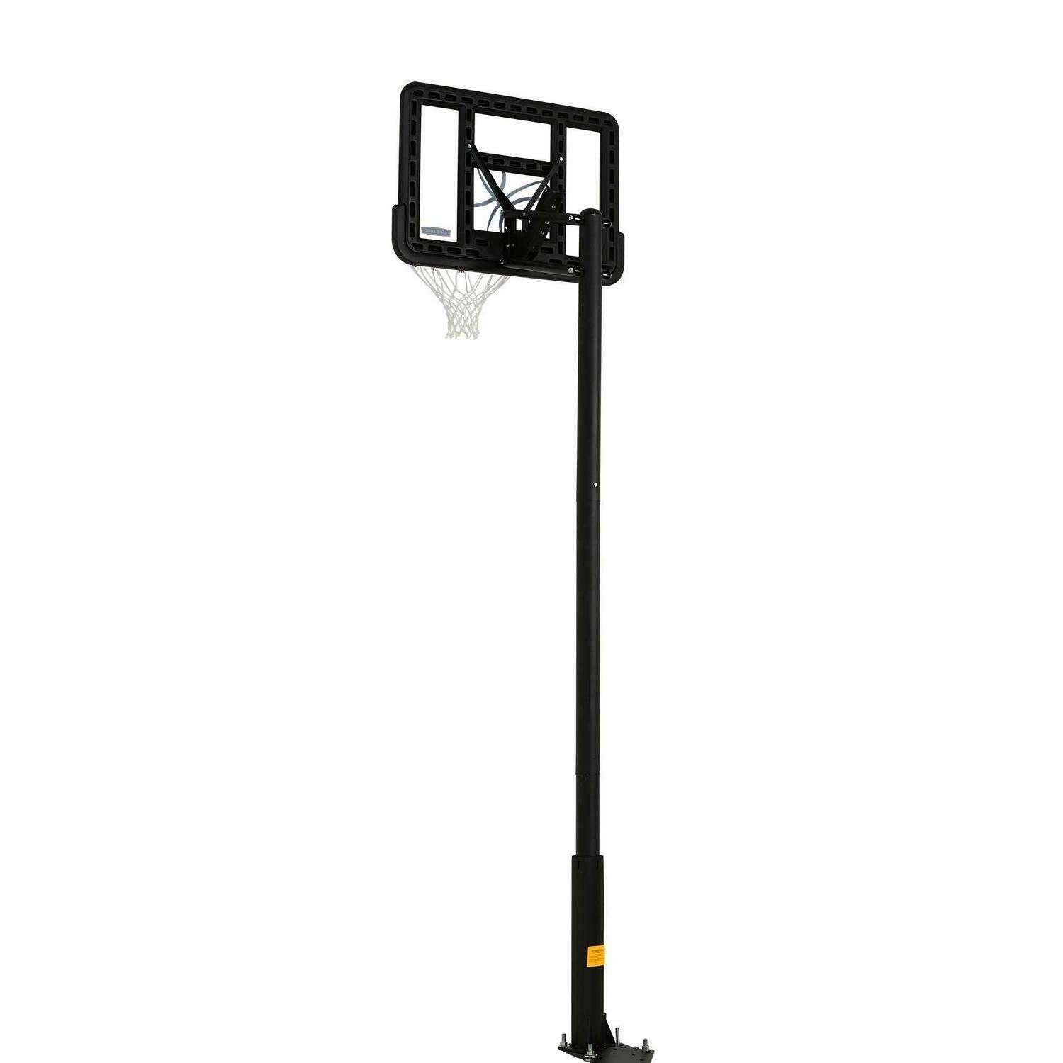 44″ In-Ground Basketball Hoops Shatterproof Adjustable Rim Height Steel ...