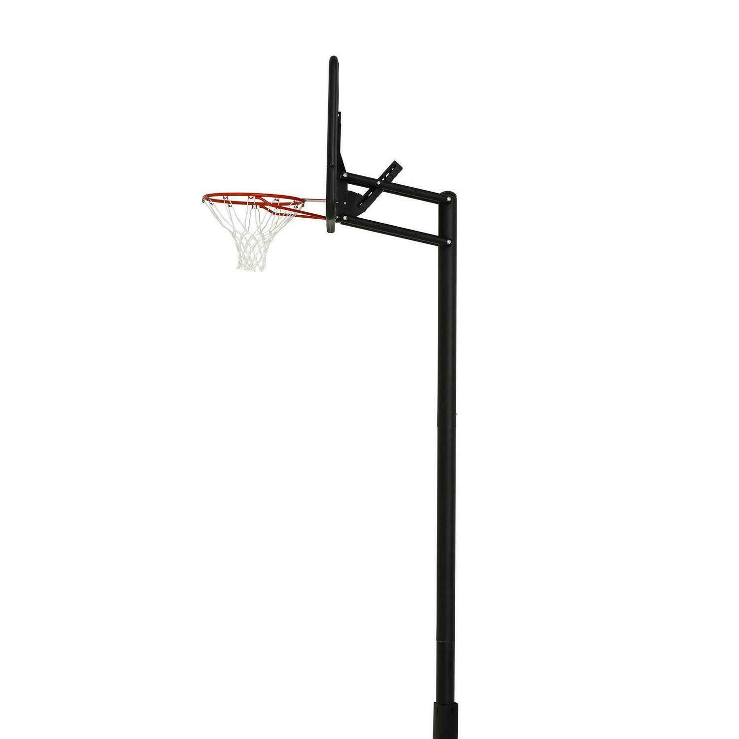 44″ In-Ground Basketball Hoops Shatterproof Adjustable Rim Height Steel ...