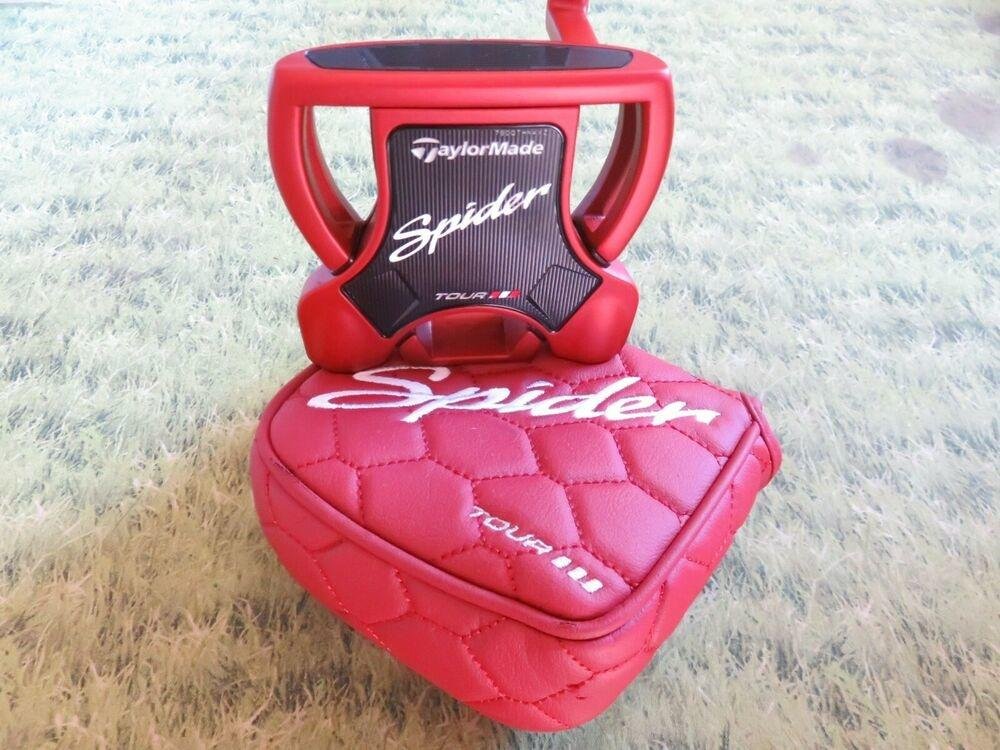 NEW *Taylormade SPIDER TOUR RED “L” Plumbers Neck 35″ Putter + HC … #GX ...